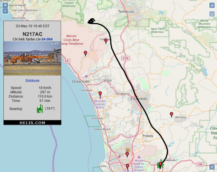 N217AC N542SB N20098 68-18459 Sikorsky CH-54A Tarhe C/N 64-064