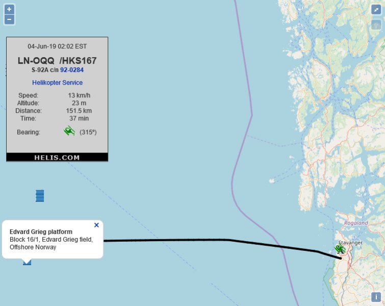 LN-OQQ Sikorsky S-92A C/N 92-0284