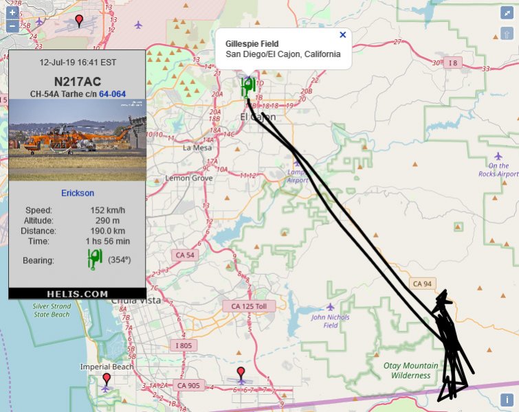N217AC N542SB N20098 68-18459 Sikorsky CH-54A Tarhe C/N 64-064