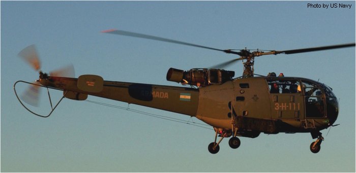 0736 Aerospatiale SA316B Alouette III C/N 2345