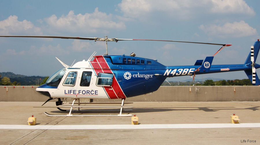 N490AE N43BE Bell 206L-4 Long Ranger C/N 52336