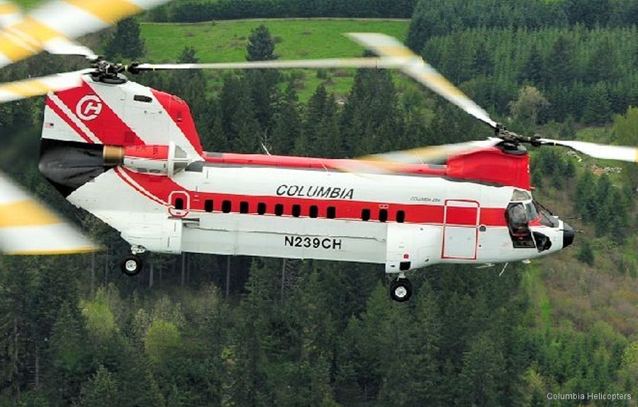 P2-CHK C-FHFJ C-GHFP N239CH G-BISP Boeing-Vertol 234LR C/N MJ-006