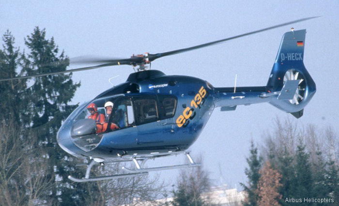 D-HEEX F-WQOI D-HECX D-HBOX Eurocopter EC135 C/N 0001