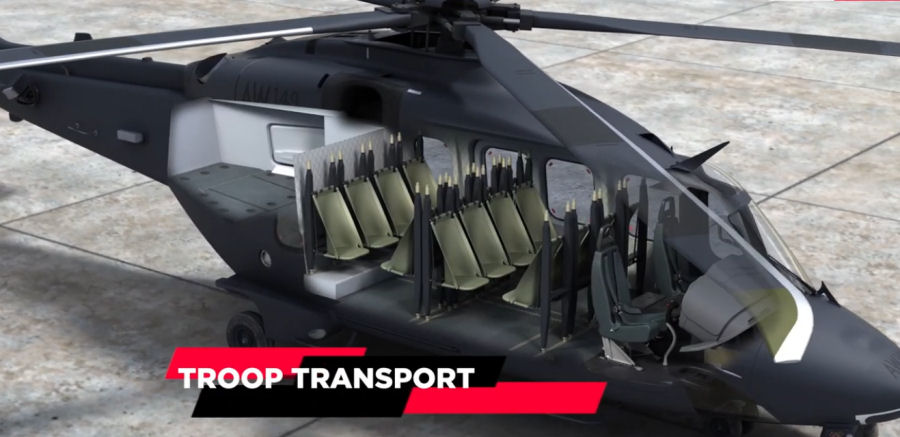 AW149 Military Helicopter Helicopter Video
