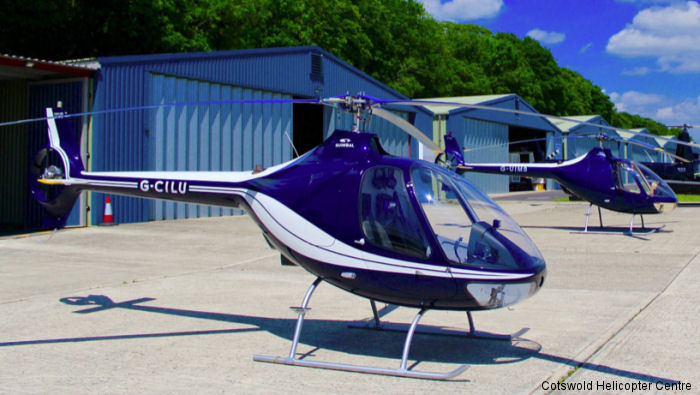 Cabri G2 in Cotswold Helicopter Centre
