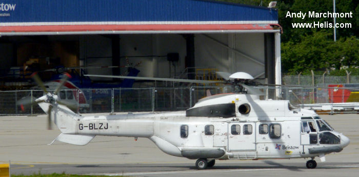 G-BLZJ LN-OMI G-PUMJ Aerospatiale AS332L Super Puma C/N 2123