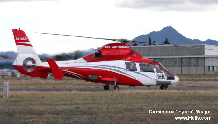 3A-MCM F-WQEE N9UW N365AH Aerospatiale SA365N Dauphin 2 C/N 6076
