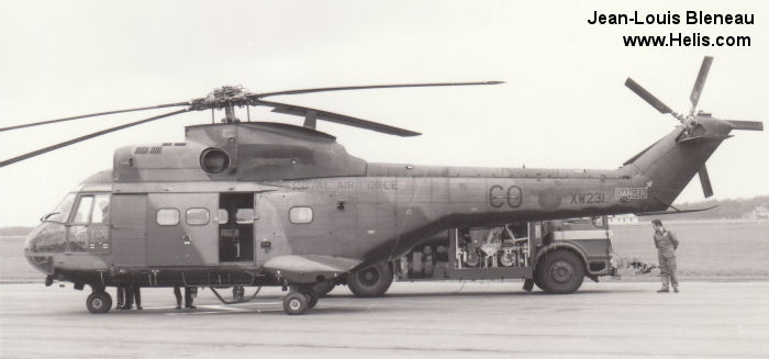 XW231 Aerospatiale SA330E Puma C/N 1195