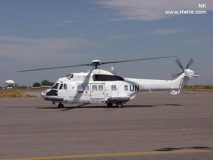 VH-URY VH-LHD LN-OAW OY-HMH F-WMHF LN-OME Aerospatiale AS332L Super ...