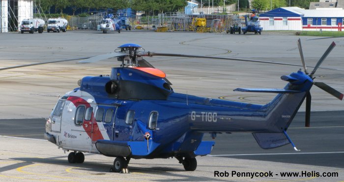 G-TIGC G-BJYH Aerospatiale AS332L Super Puma C/N 2024