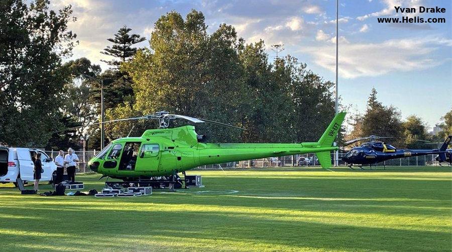 VH-EFT VH-LUI VH-UTJ A22-002 Aerospatiale AS350B Ecureuil C/N 1728